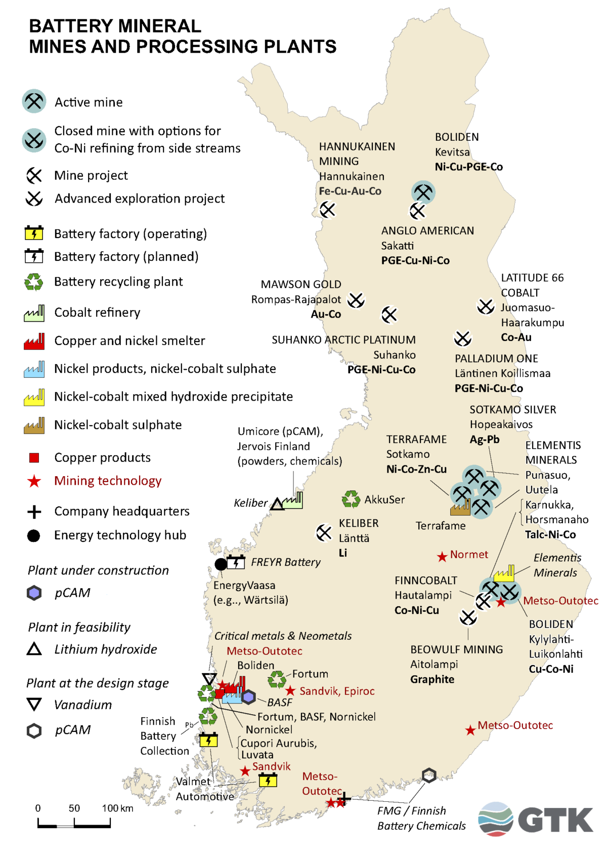 Mining and Ore Deposit Maps | GTK