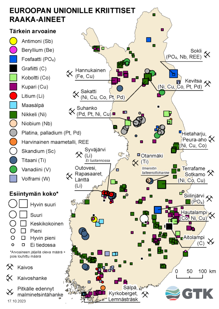 Kriittiset ja strategiset raaka-aineet | GTK