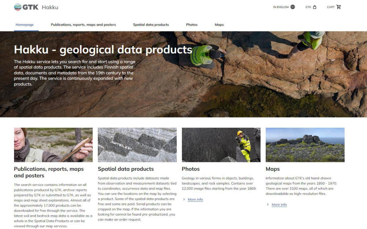 GTK:s sök- och nedladdningstjänst Hakku förnyades | GTK