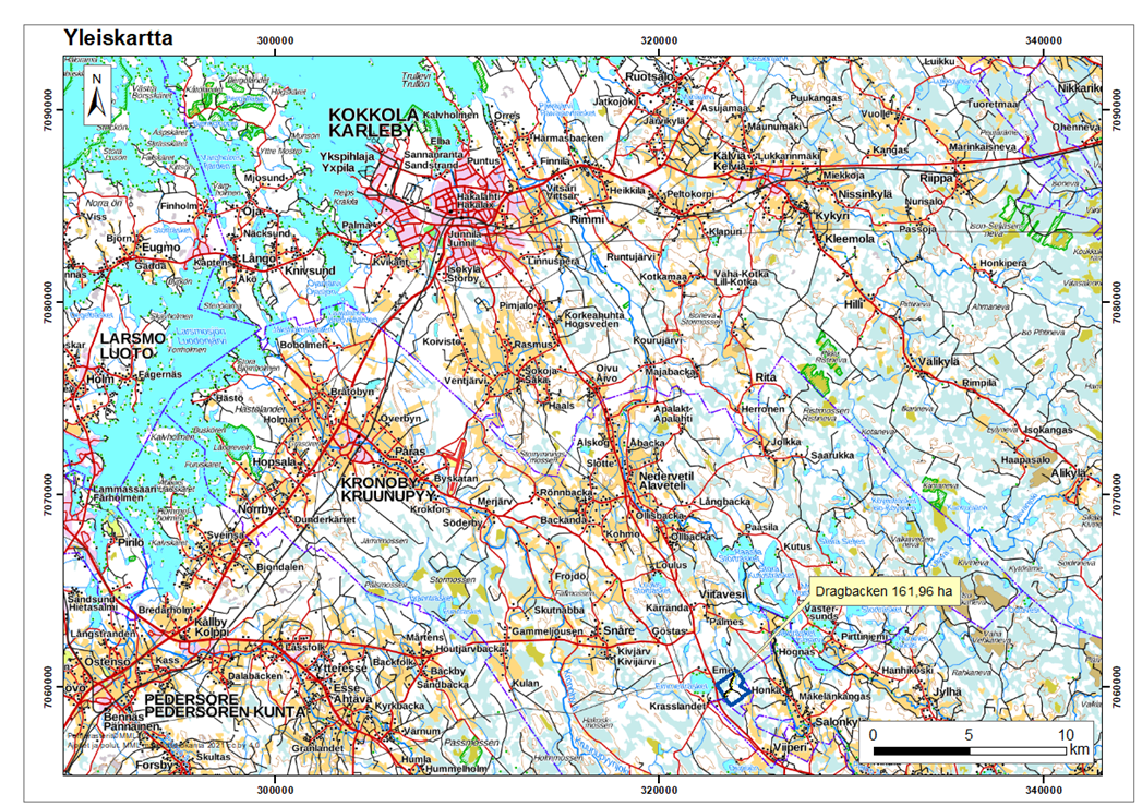 Geologian tutkimuskeskus hakee malminetsintälupaa Kruunupyyn Dragbacken alueelle | GTK