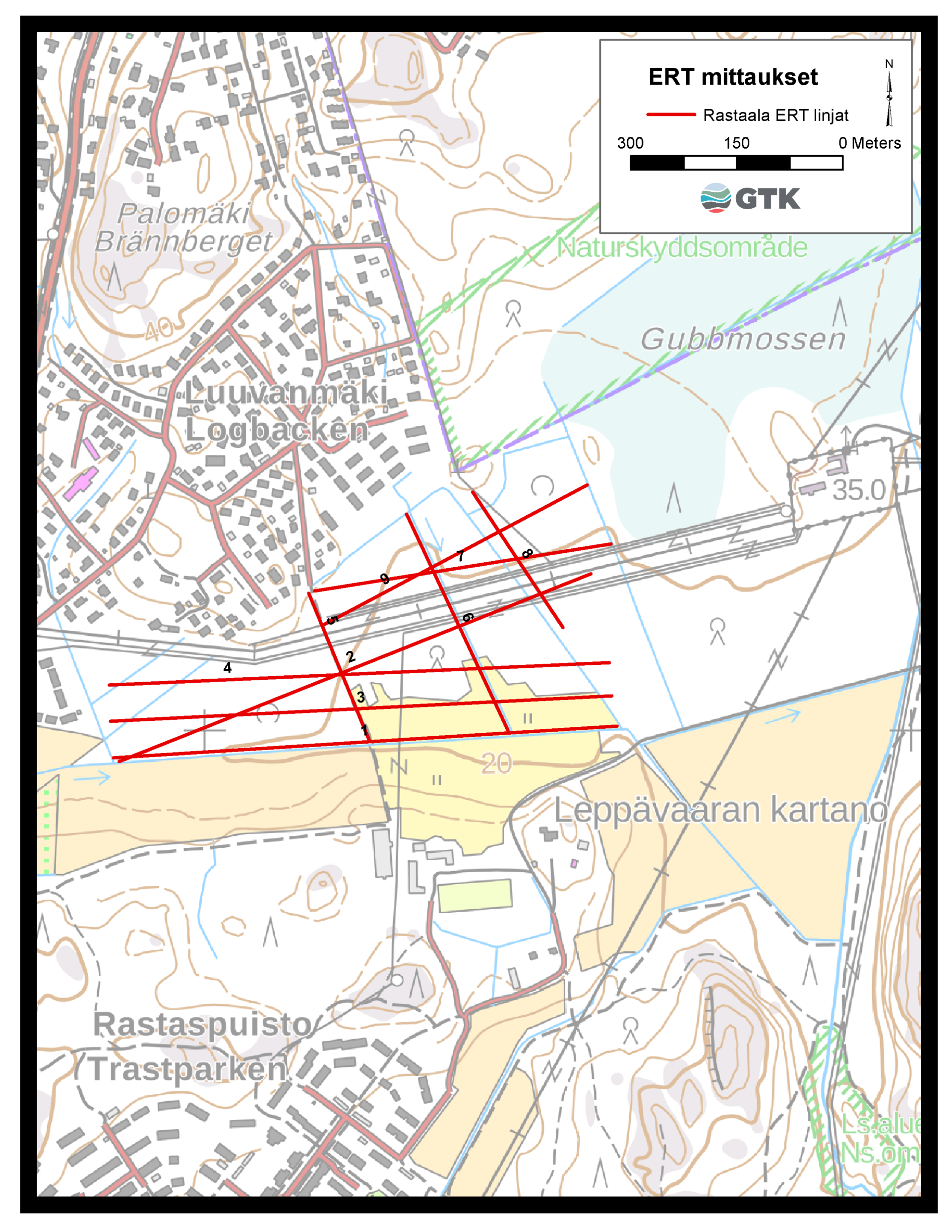 Maaperän geologiseen tutkimukseen liittyviä mittauksia Äijänpellon alueella Espoossa | GTK