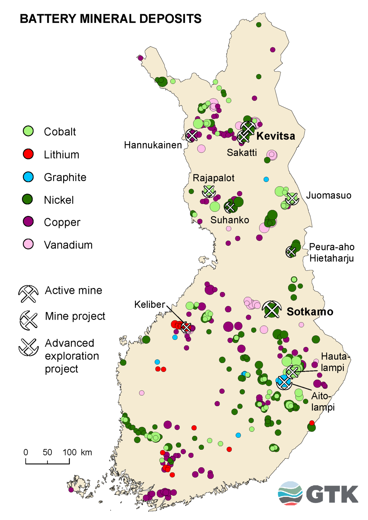 Mining and Ore Deposit Maps | GTK